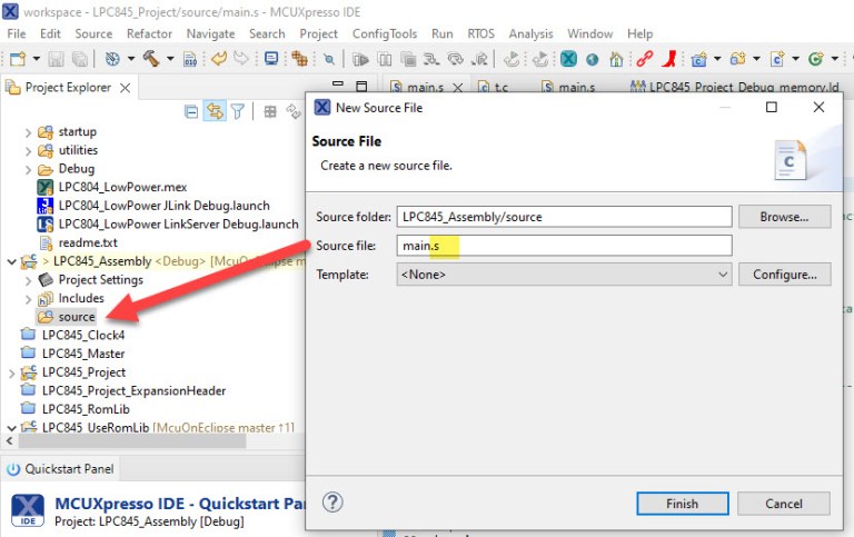 Creating a GNU Assembly-Only Project | MCU on Eclipse
