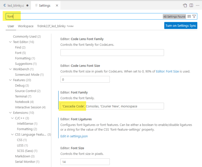 ‘Nicer Coding’: Ligatures with Eclipse and Visual Studio Code | MCU on Eclipse