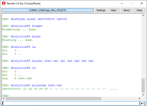 LittleFS File System with MCU Internal FLASH Memory | MCU on Eclipse