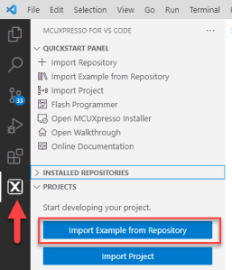 VS Code: Import Example from MCUXpresso Repository | MCU on Eclipse