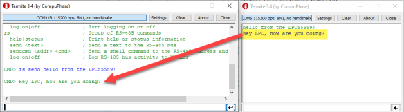RS-485 with NXP LPC55S69 | MCU on Eclipse
