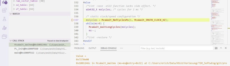VS Code: Data Breakpoints and Watchpoints | MCU on Eclipse