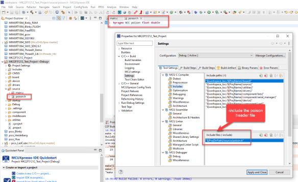 How to make sure no floating point code is used | MCU on Eclipse