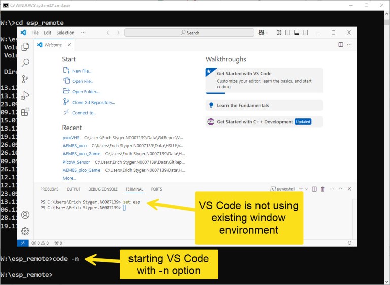 Start New VS Code Instances with Unique Environments | MCU on Eclipse